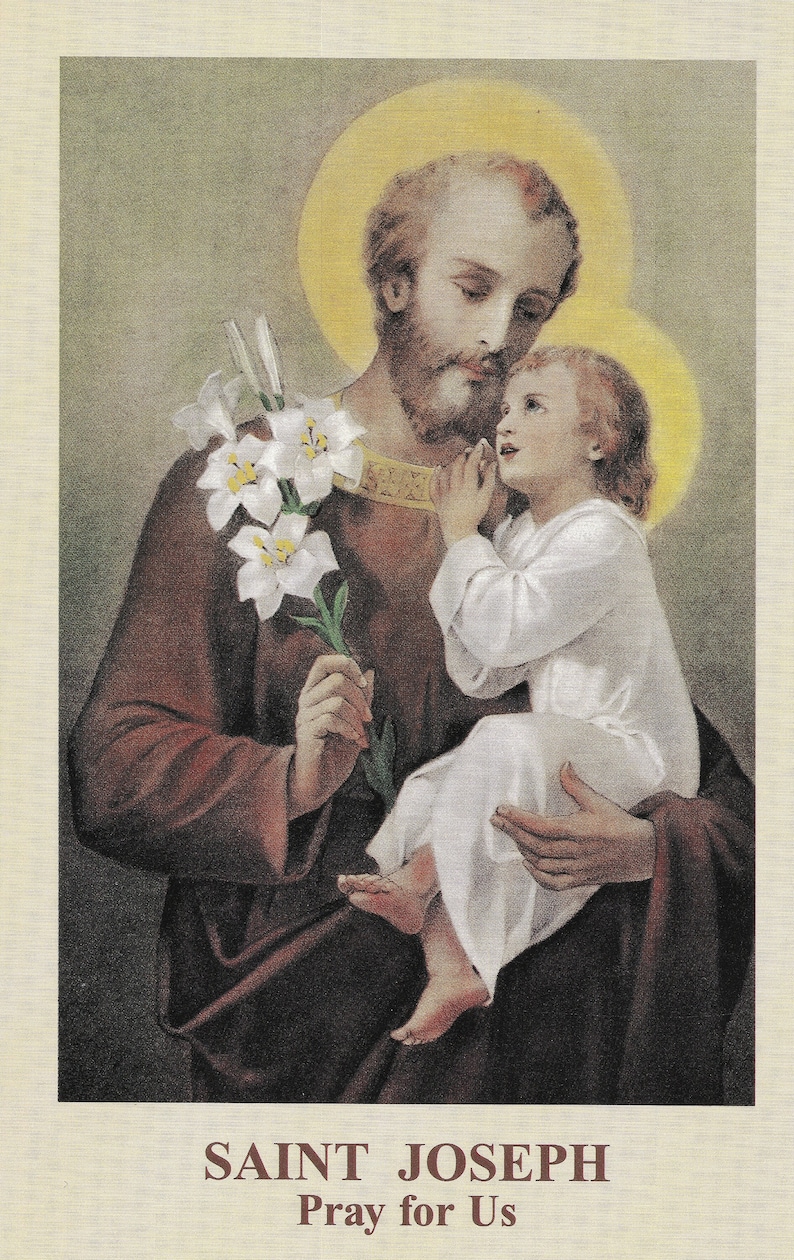 Digital Pdf St. Joseph Prayer Card #stjoseph #catholic # ...