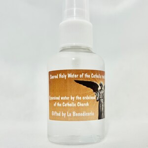Catholic Exorcised Holy Water Gifted With Spray Bottle Free - Etsy