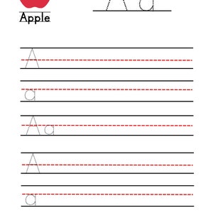 Alphabet Letter Tracing Worksheets for Kids | Upper and Lowercase ...