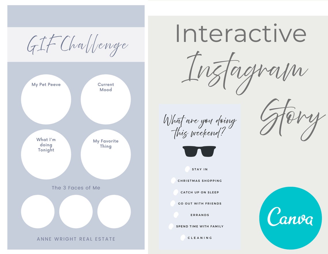 14 Interactive Instagram Post Templates Instant Download - Etsy
