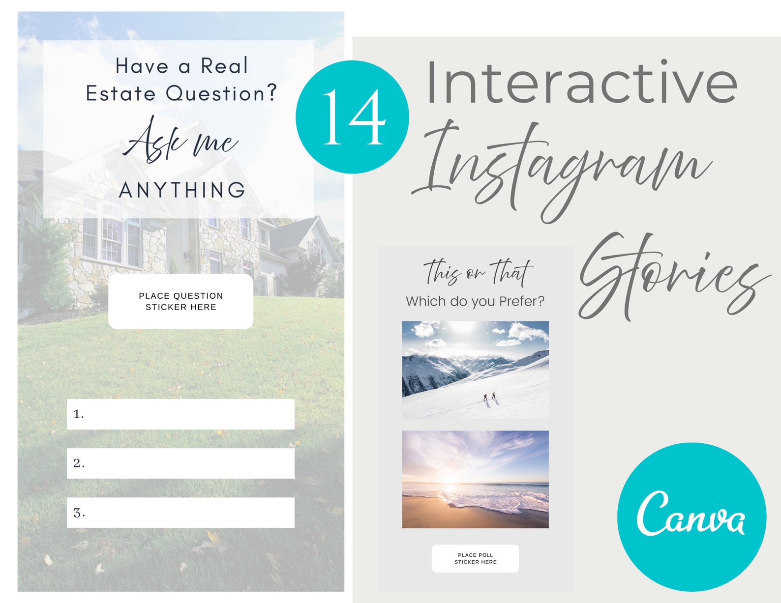 14 Interactive Instagram Post Templates Instant Download - Etsy