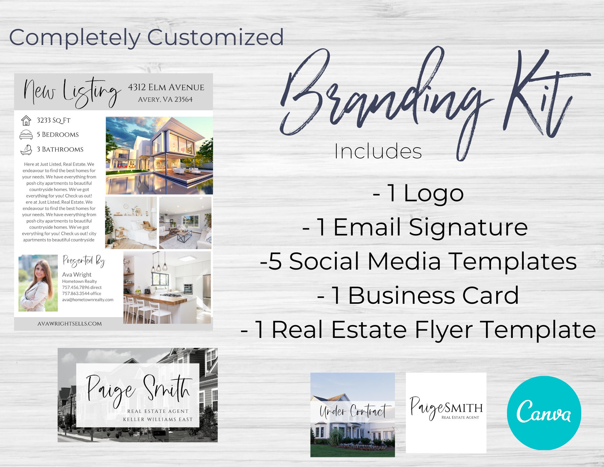 Real Estate Branding Kit Completely Custom Real Estate - Etsy
