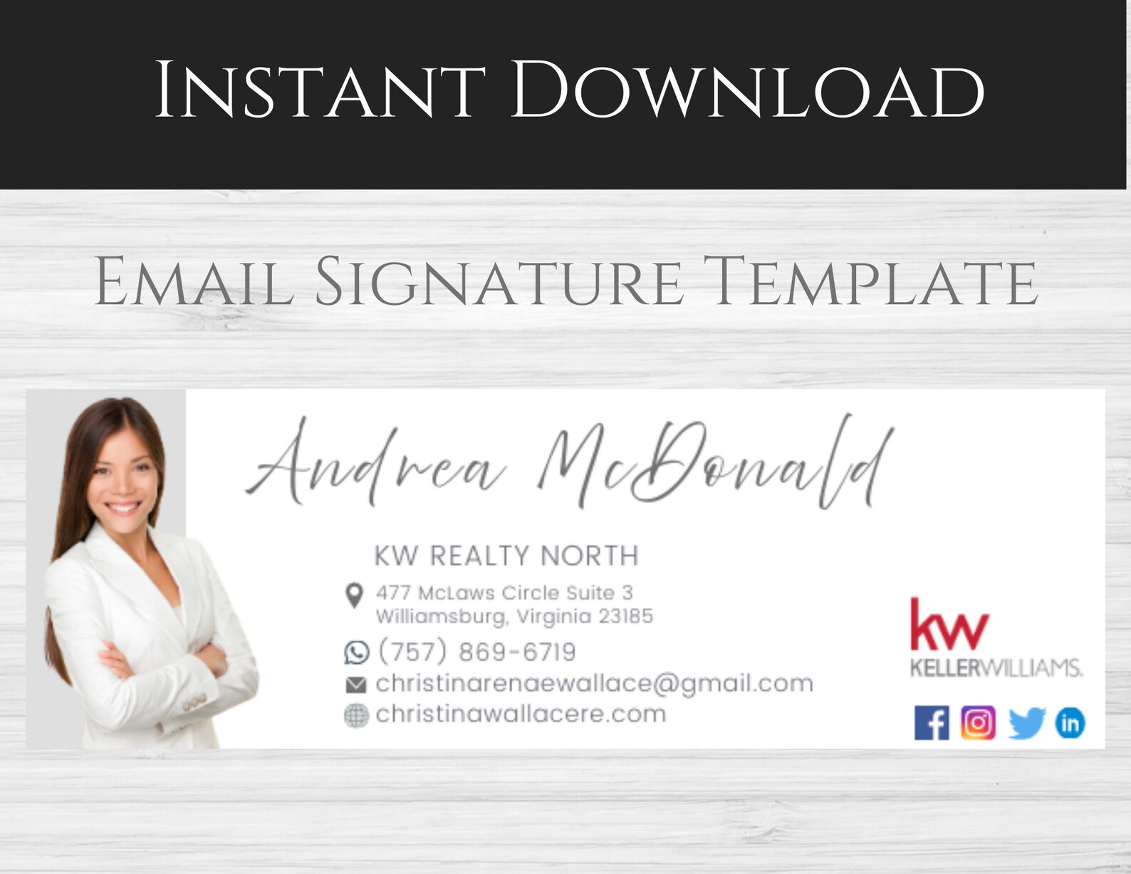 Email Signature With Logo Picture That You Can Customize Real Estate ...
