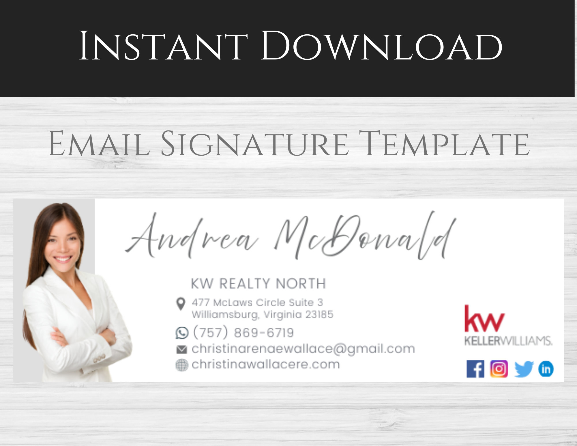 Email Signature With Logo Picture That You Can Customize Real Estate ...