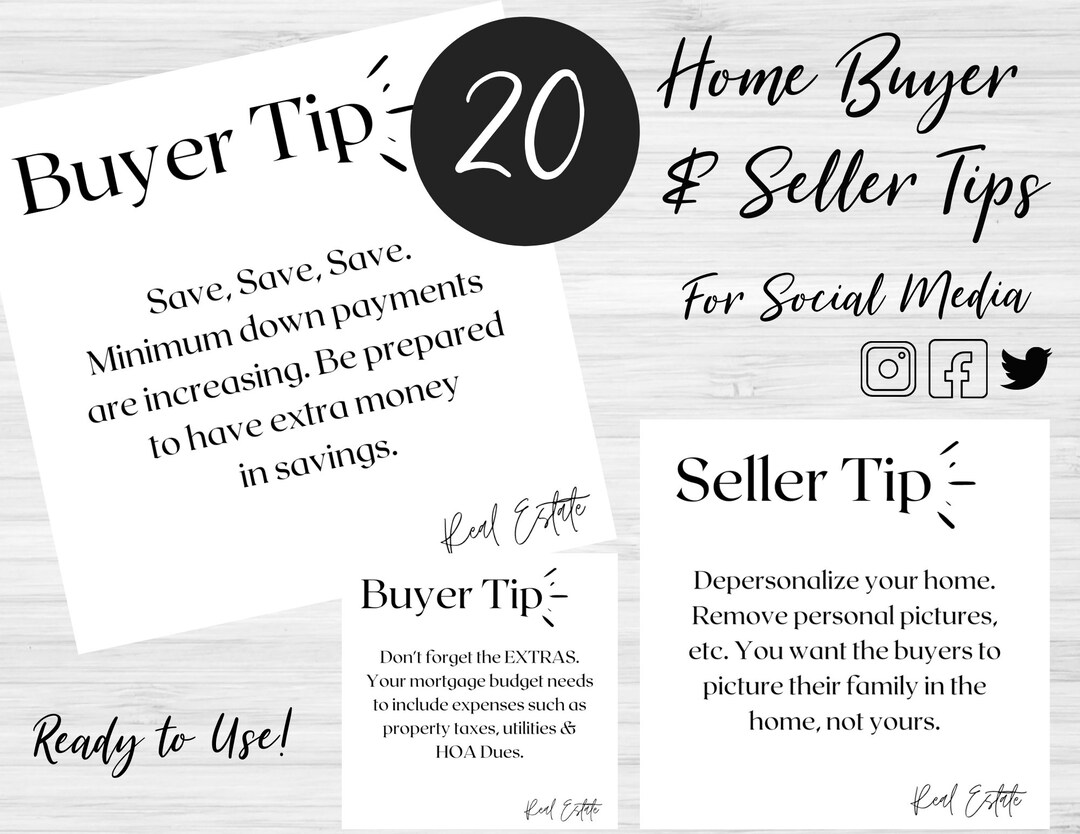 20 Real Estate Instagram Posts Tips for Home Buyers & Sellers. Ready to ...