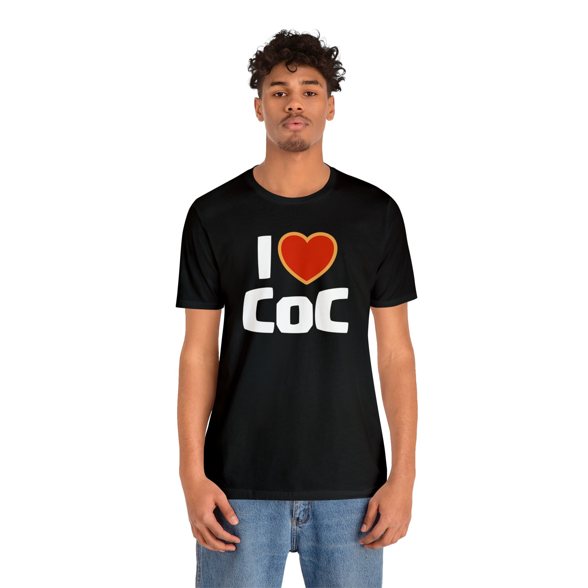 I Love Coc T-shirt, I Heart Clash of Clans T-shirt, Funny Clash of ...
