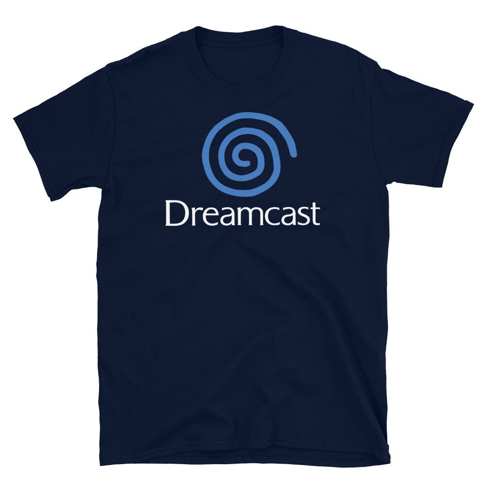 Sega Dreamcast azul logo unisex camiseta, camisa de consola retro ...