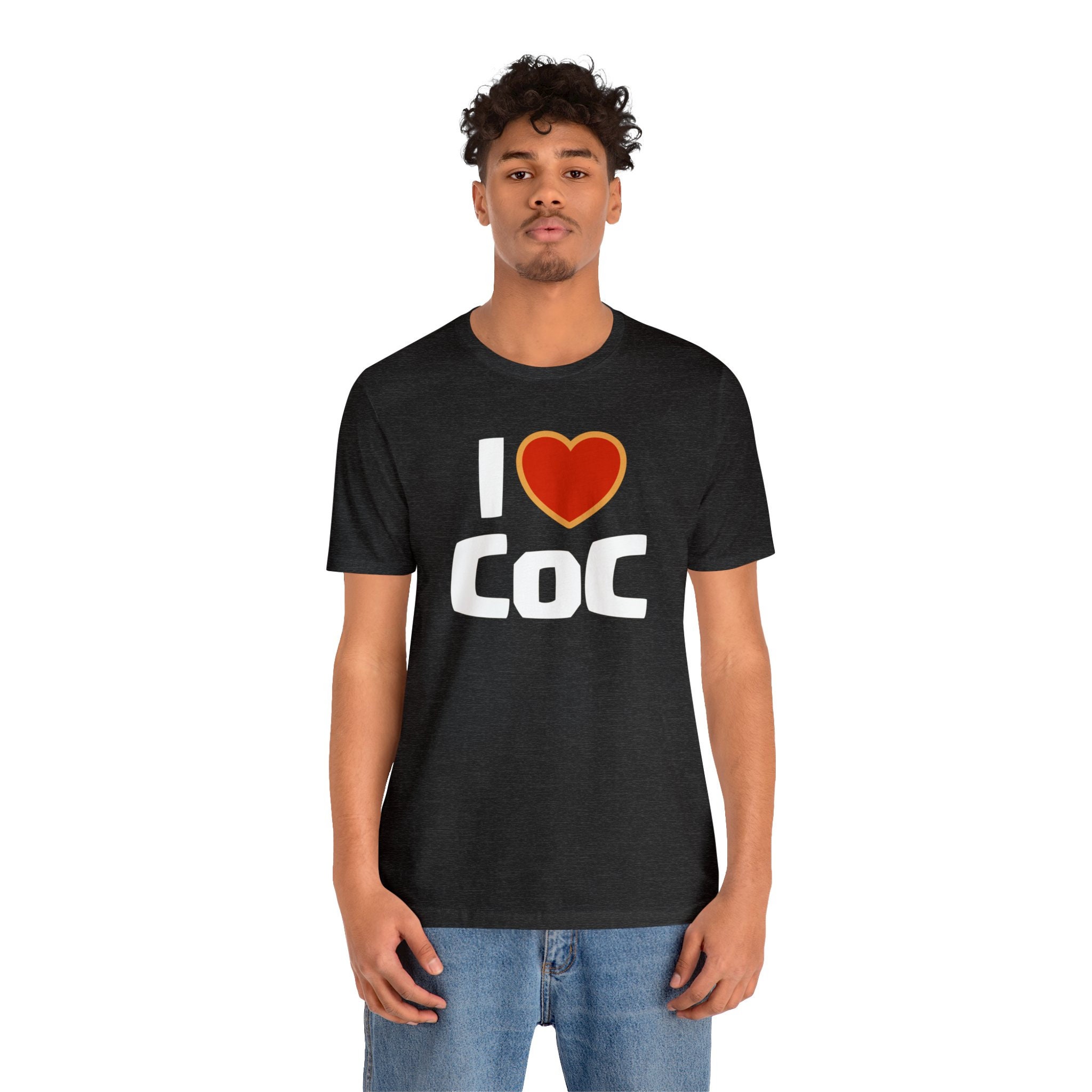 I Love Coc T-shirt, I Heart Clash of Clans T-shirt, Funny Clash of ...