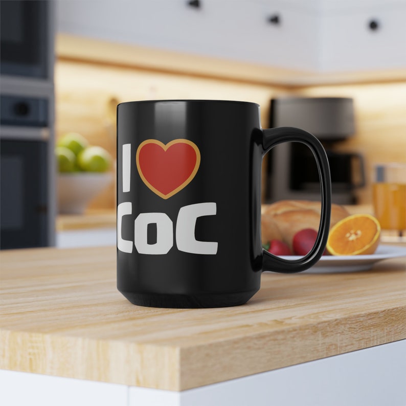 I Love Coc Mug, I Heart Clash of Clans Mug, Funny Clash of Clans Mug ...