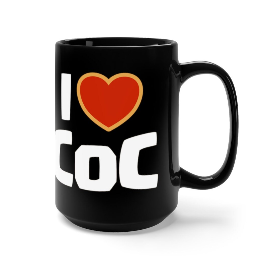 I Love Coc Mug I Heart Clash of Clans Mug Funny Clash of - Etsy
