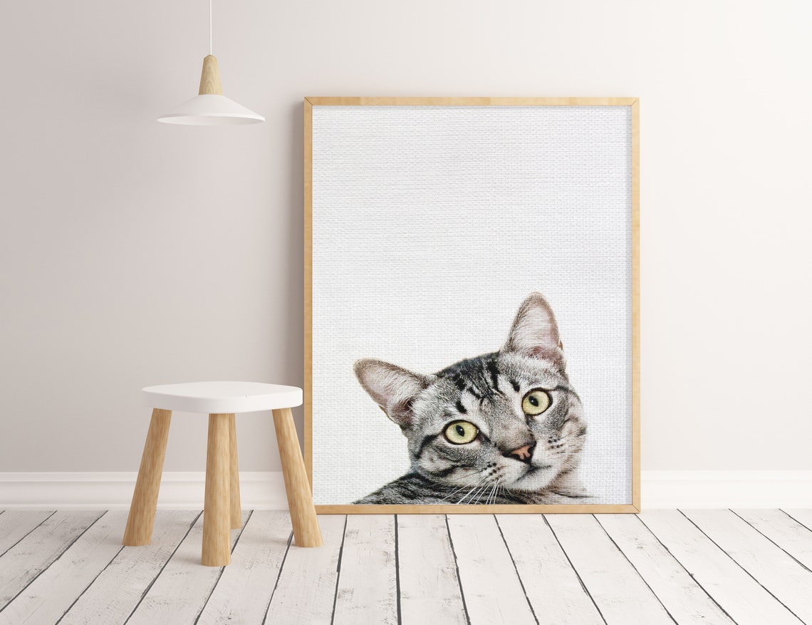 Cat Decor Cat Poster Kitten Nursery Prints Printable Wall - Etsy