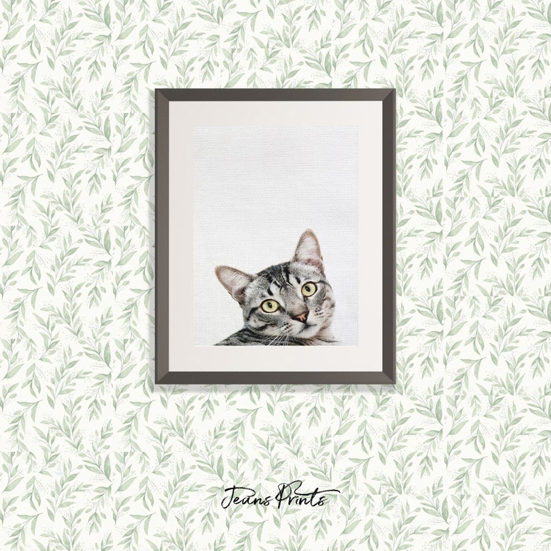 Cat Decor Cat Poster Kitten Nursery Prints Printable Wall - Etsy