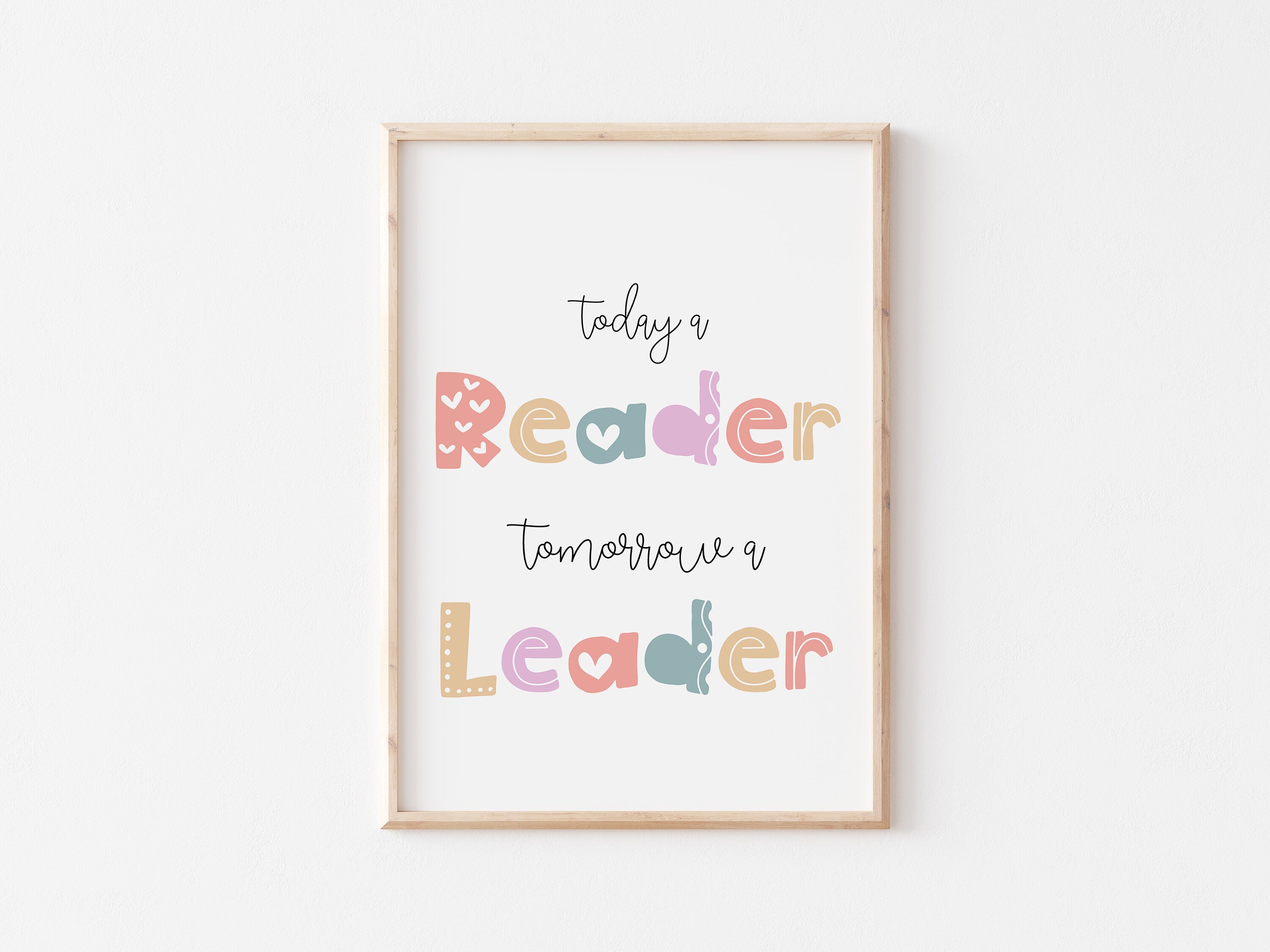 Classroom Posters Reading Posters for Library Wall Art Today - Etsy