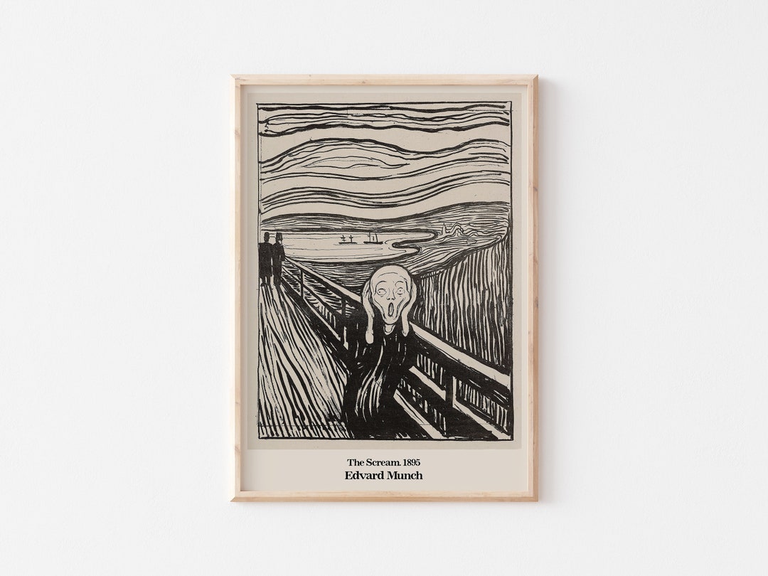 Edvard Munch the Scream Surreal Art for Halloween Wall - Etsy