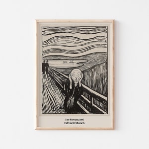 Edvard Munch the Scream Surreal Art for Halloween Wall - Etsy