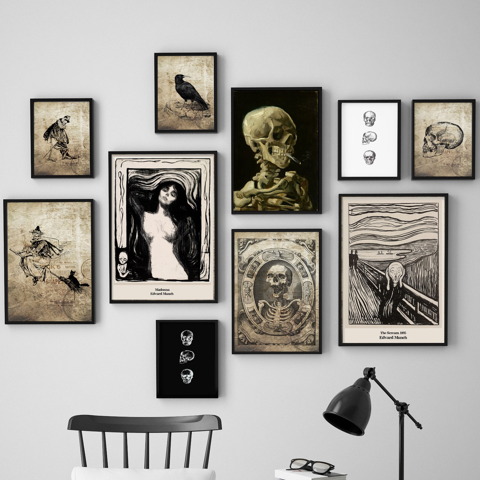 Edvard Munch the Scream Surreal Art for Halloween Wall - Etsy