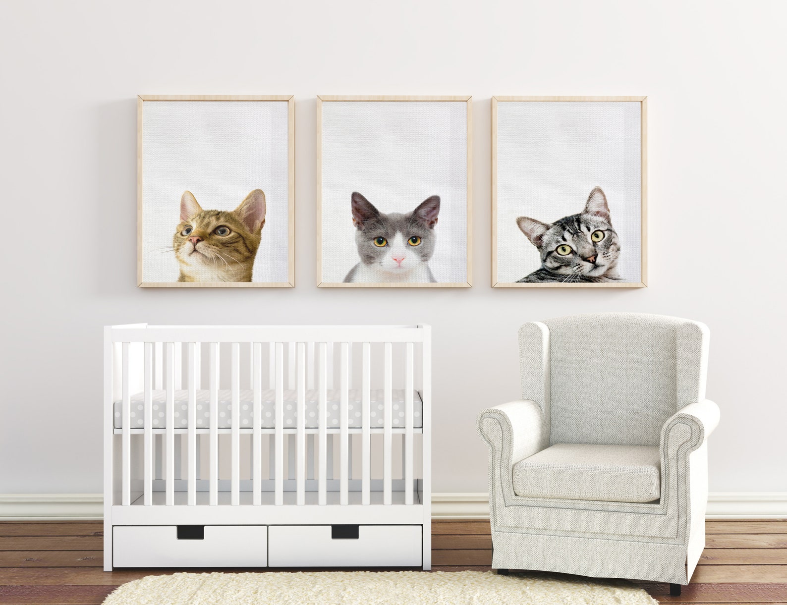 Cat Decor Cat Poster Kitten Nursery Prints Printable Wall - Etsy
