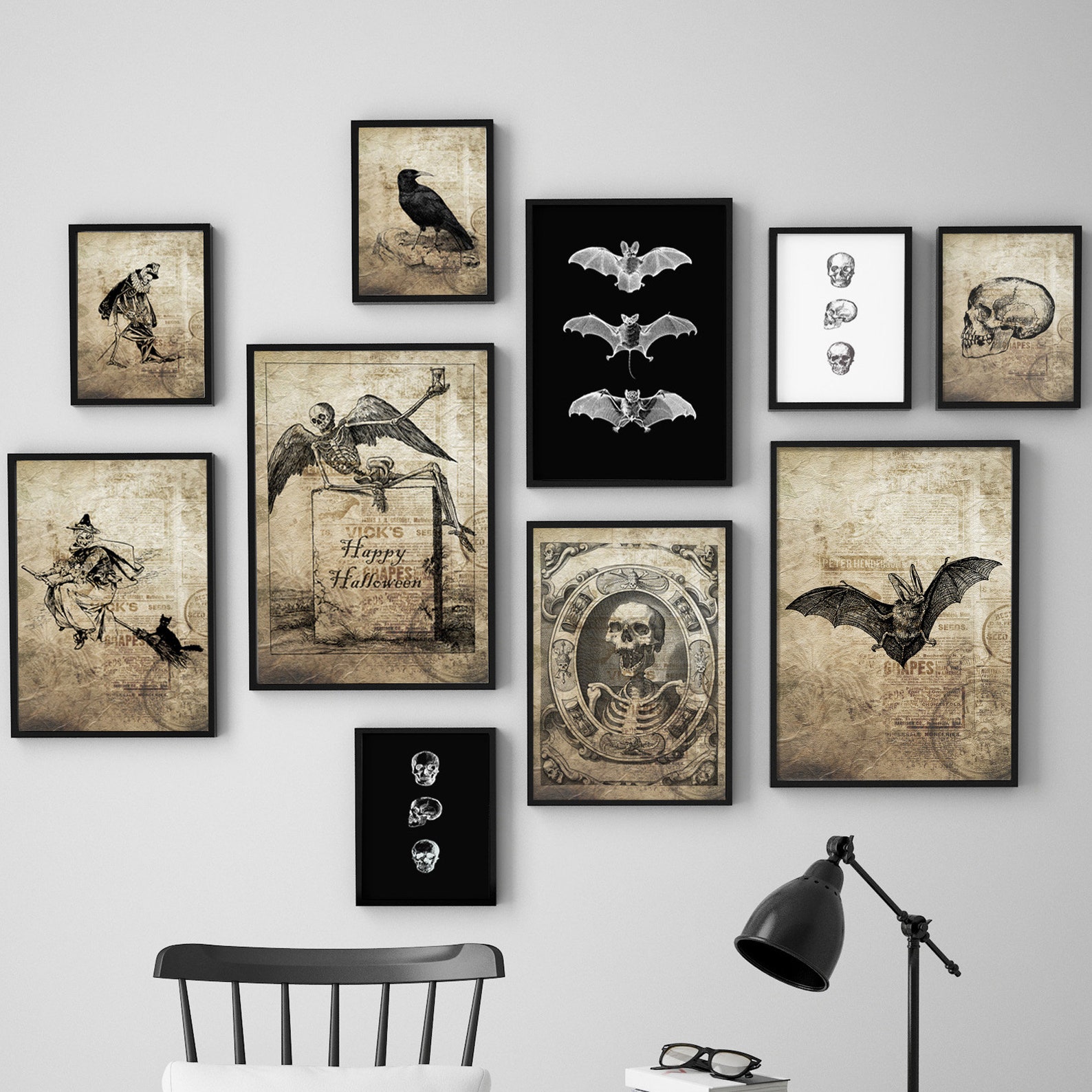 Bat Wall Decor for Halloween Wall Decor Halloween Printable - Etsy