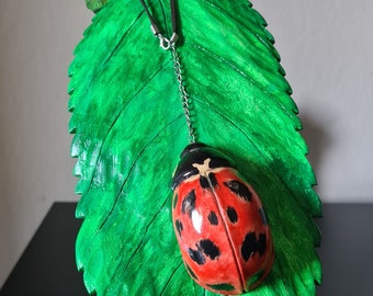 Wooden Carved Ladybug - Etsy