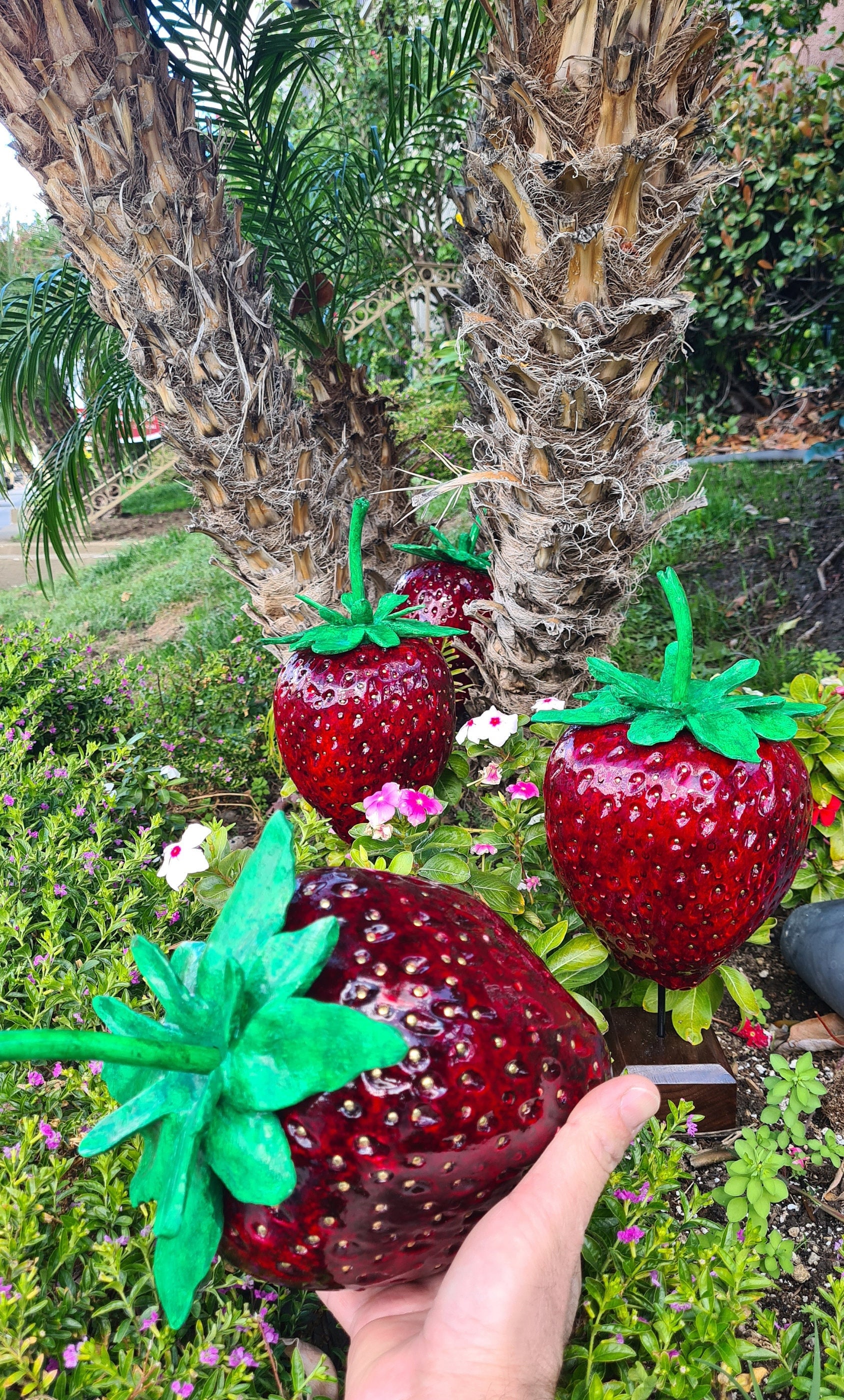 Strawberry/ Wood/ Wooden Strawberry/ Handmade/ Gift/ Strawberries/ Home ...