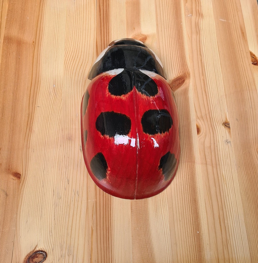Wooden Ladybug - Etsy