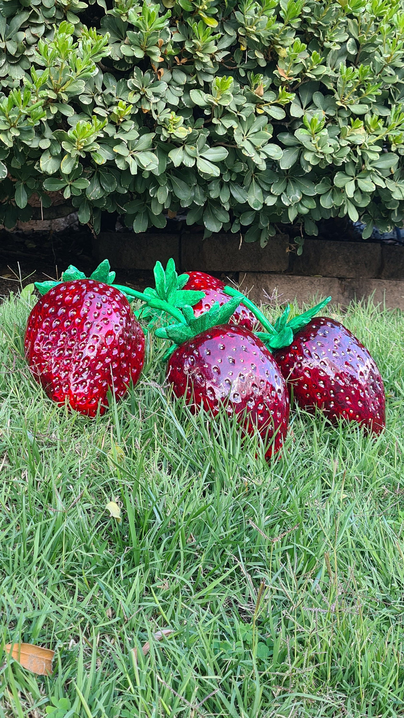 Strawberry/ Wood/ Wooden Strawberry/ Handmade/ Gift/ Strawberries/ Home ...