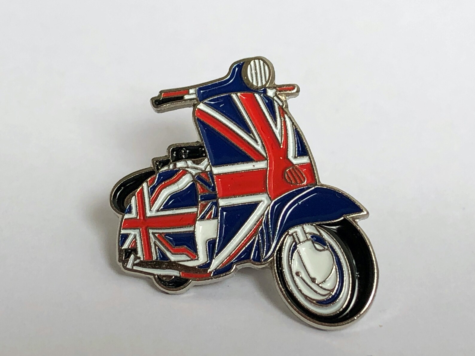 MOD Scooter Enamel Lapel Retro Pin Badge Union Jack - Etsy