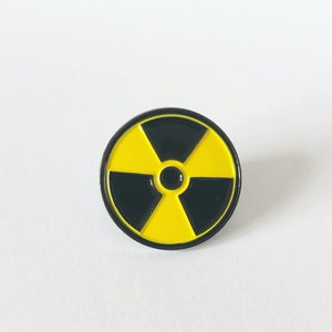 RADIOACTIVE Pin Toxic Danger Radiation Symbol Enamel Lapel Metal Pin ...