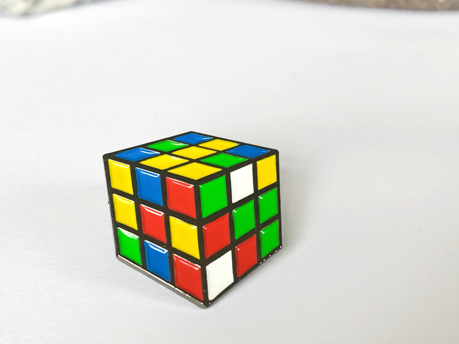 RUBIK'S CUBE Pin Enamel Metal Lapel Pin Badge | Etsy