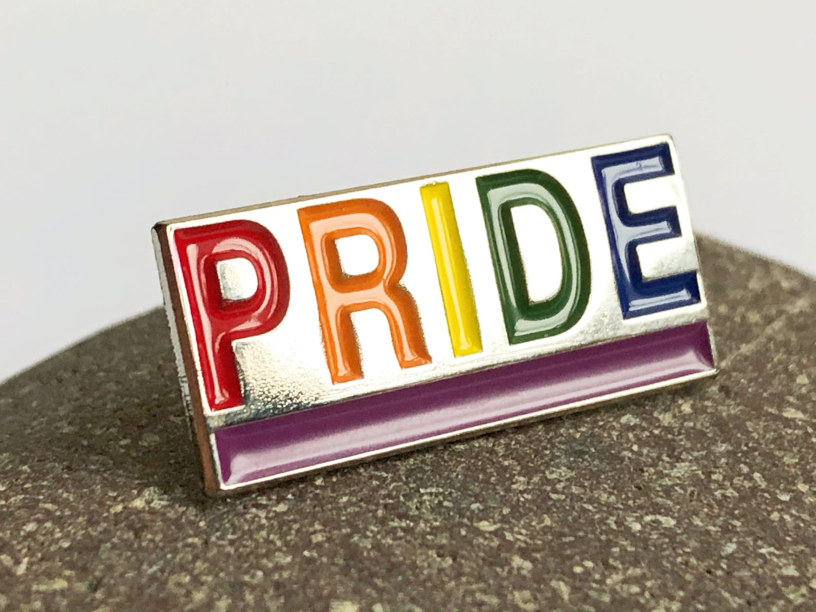 PRIDE Pin RAINBOW Enamel Metal Lapel Pin Badge LGBT | Etsy