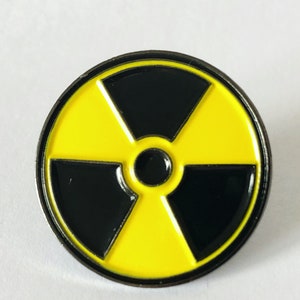 RADIOACTIVE Pin Toxic Danger Radiation Symbol Enamel Lapel Metal Pin ...