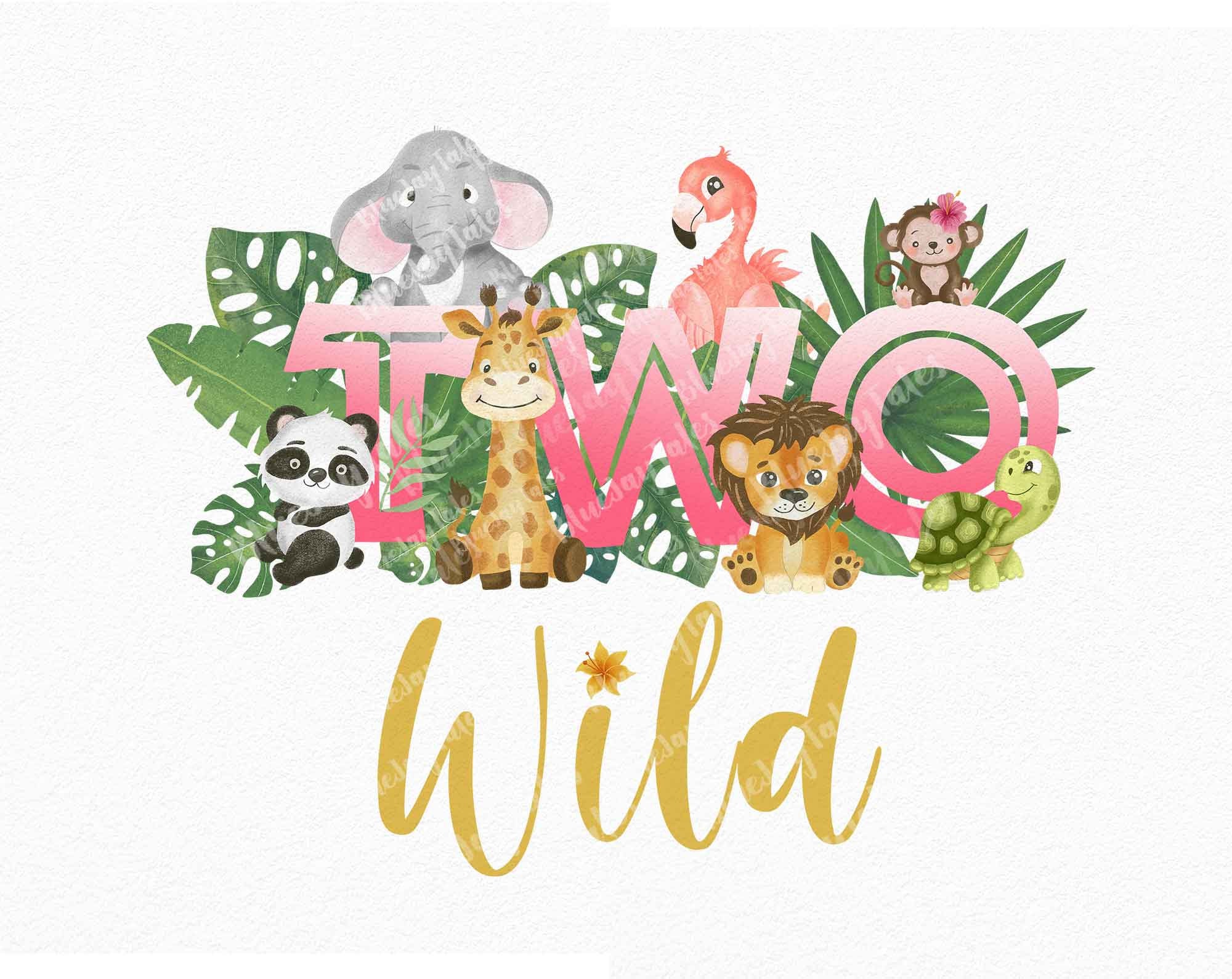 Two Wild Png Safari Jungle Sublimation Png File 2nd Second Etsy