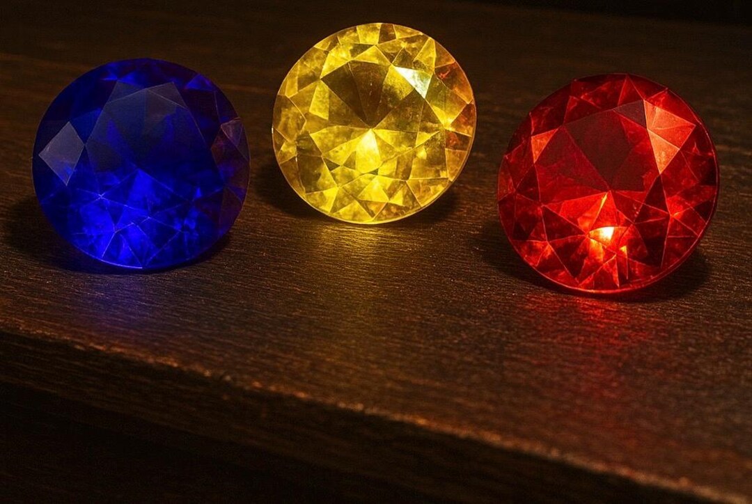 Resident Evil Tiger’s Eye Puzzle Gems | Survival Horror Prop Set ~ Red ...