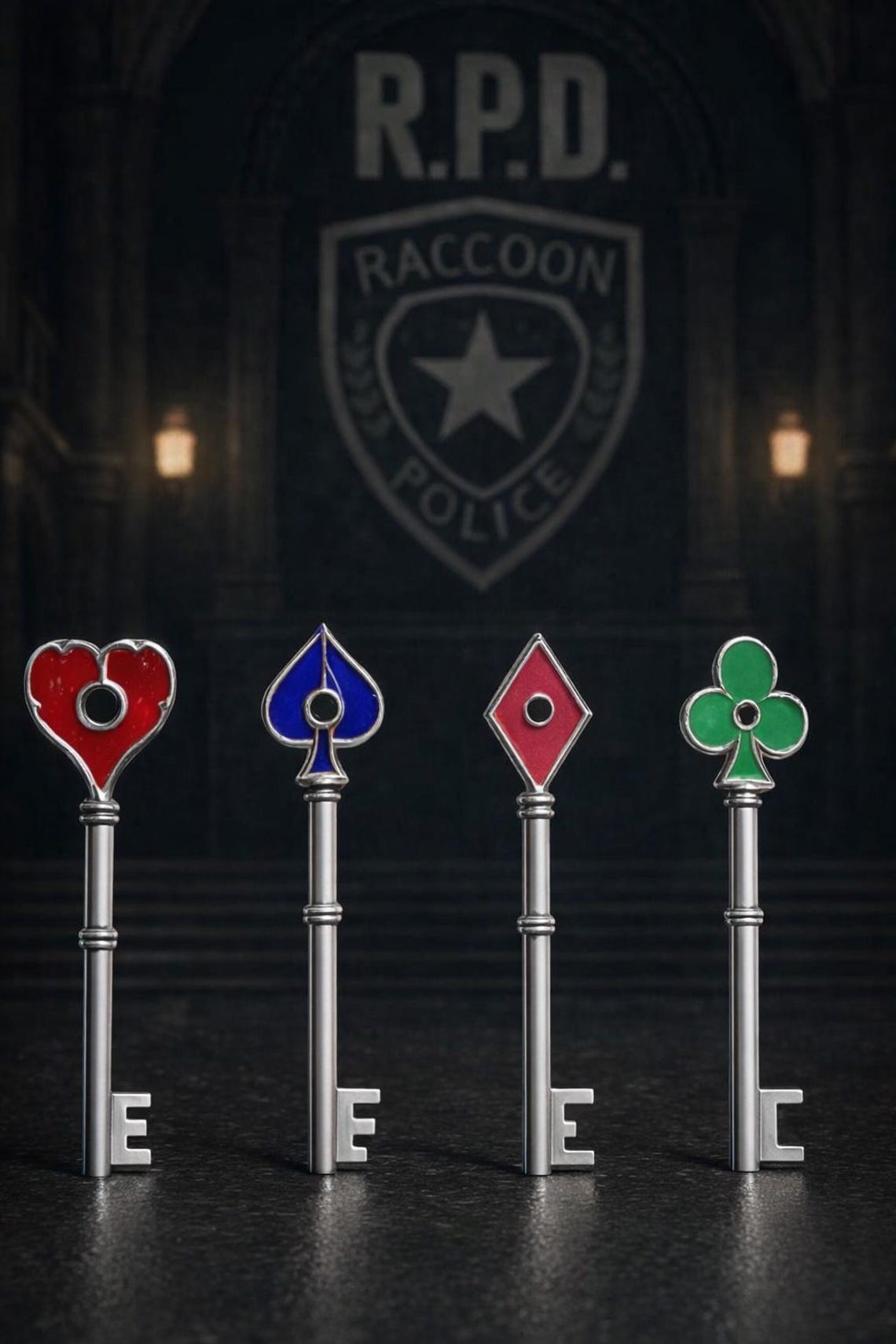 Raccoon City Police Station Key Keychains – Collector’s Edition Keys ...