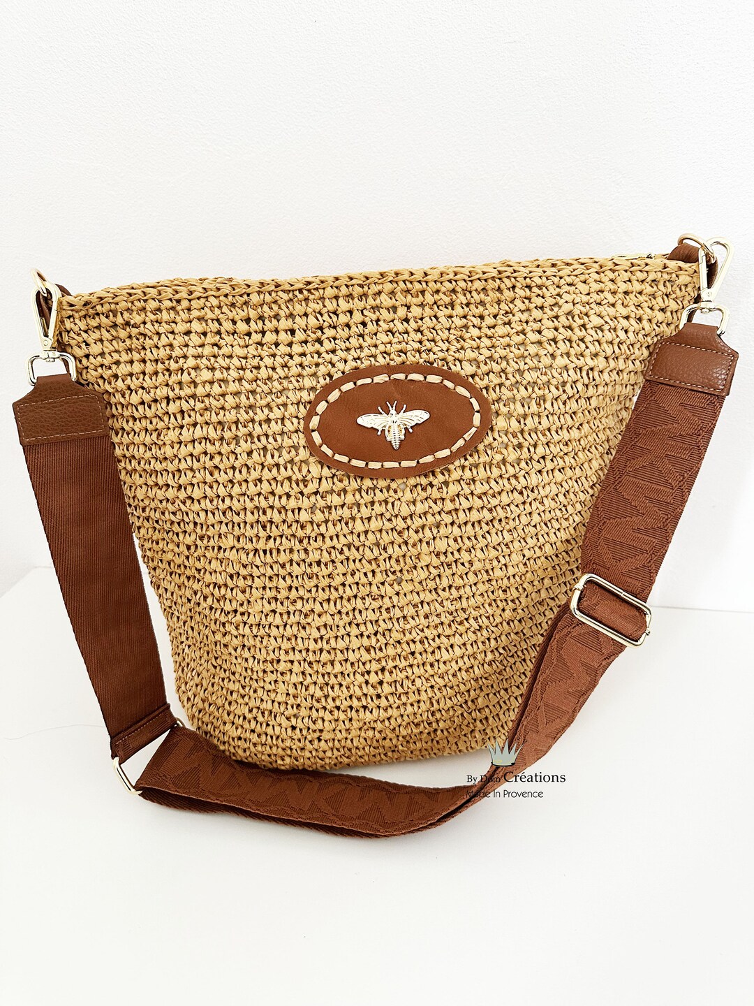 Sac raphia besace , sac boho chic, palm tree bag, sac boho, sac summer ...