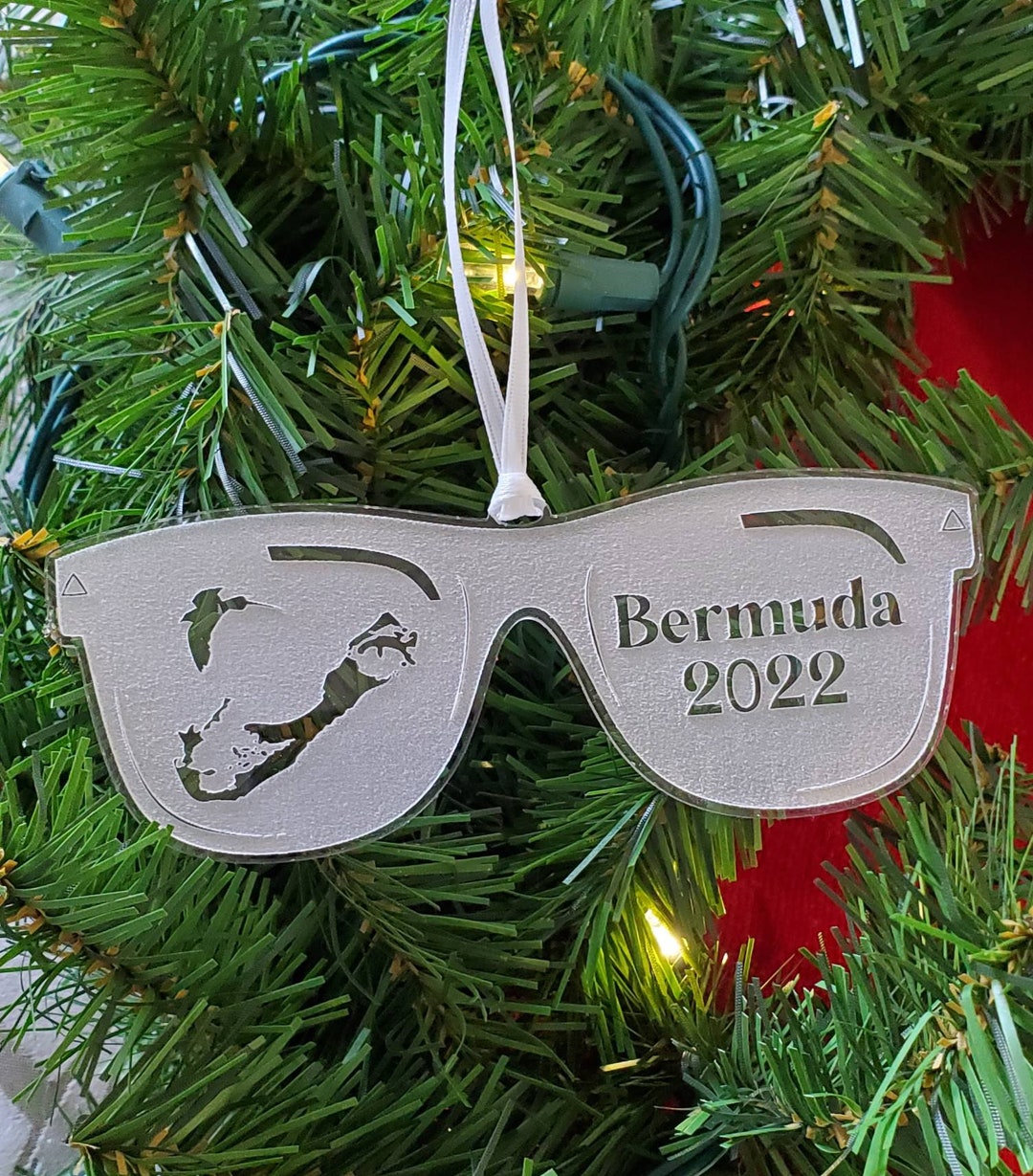 Bermuda Sunglass Ornament, Bermuda Christmas, Bermuda Christmas ...