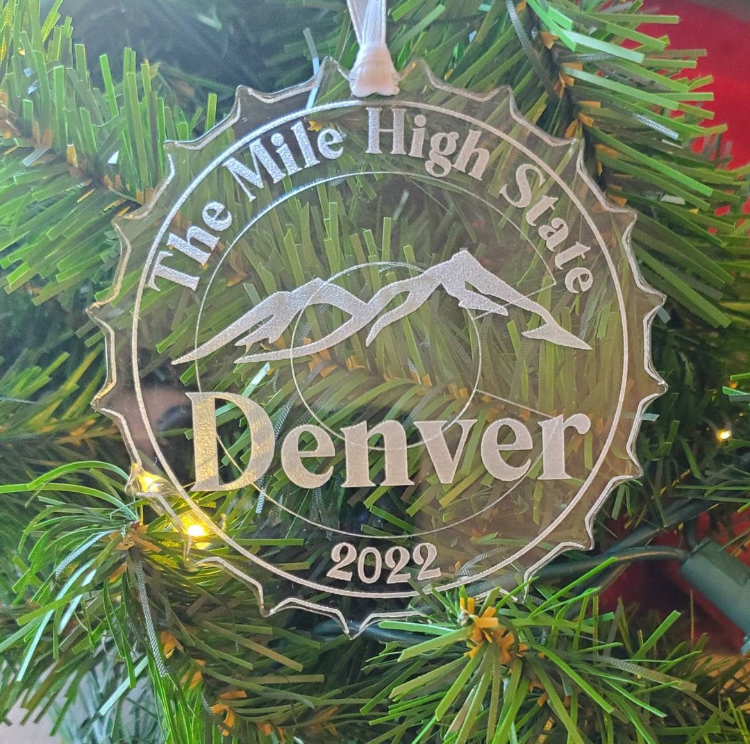 Denver Bottle Cap Ornament, Colorado Bottle Cap Ornament, the Mile High ...