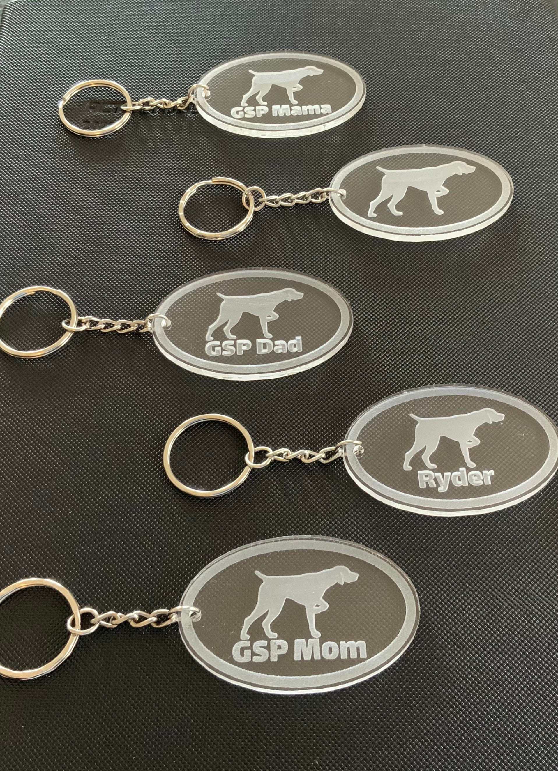 German Shorthaired Pointer Key Chain GSP Mom Key Chain GSP - Etsy