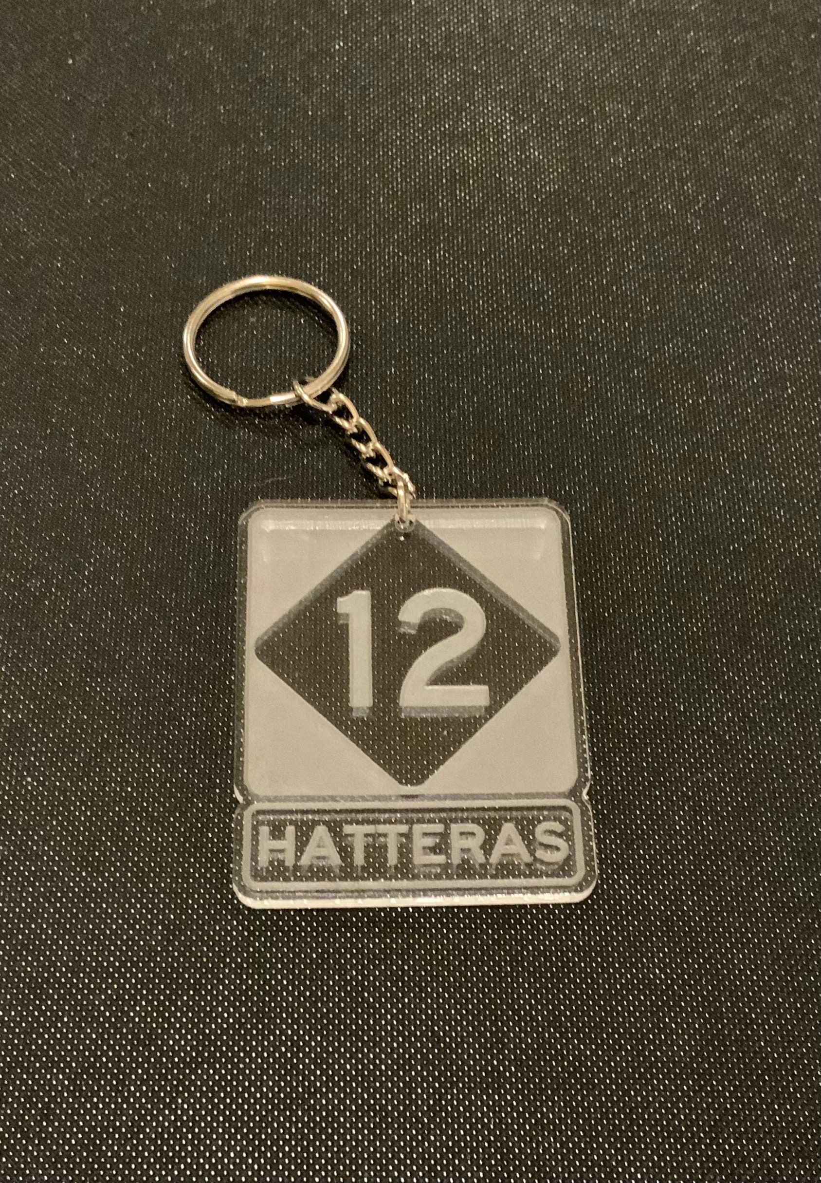 Outer Banks OBX Hwy 12 Keychain Corolla Avon Duck - Etsy