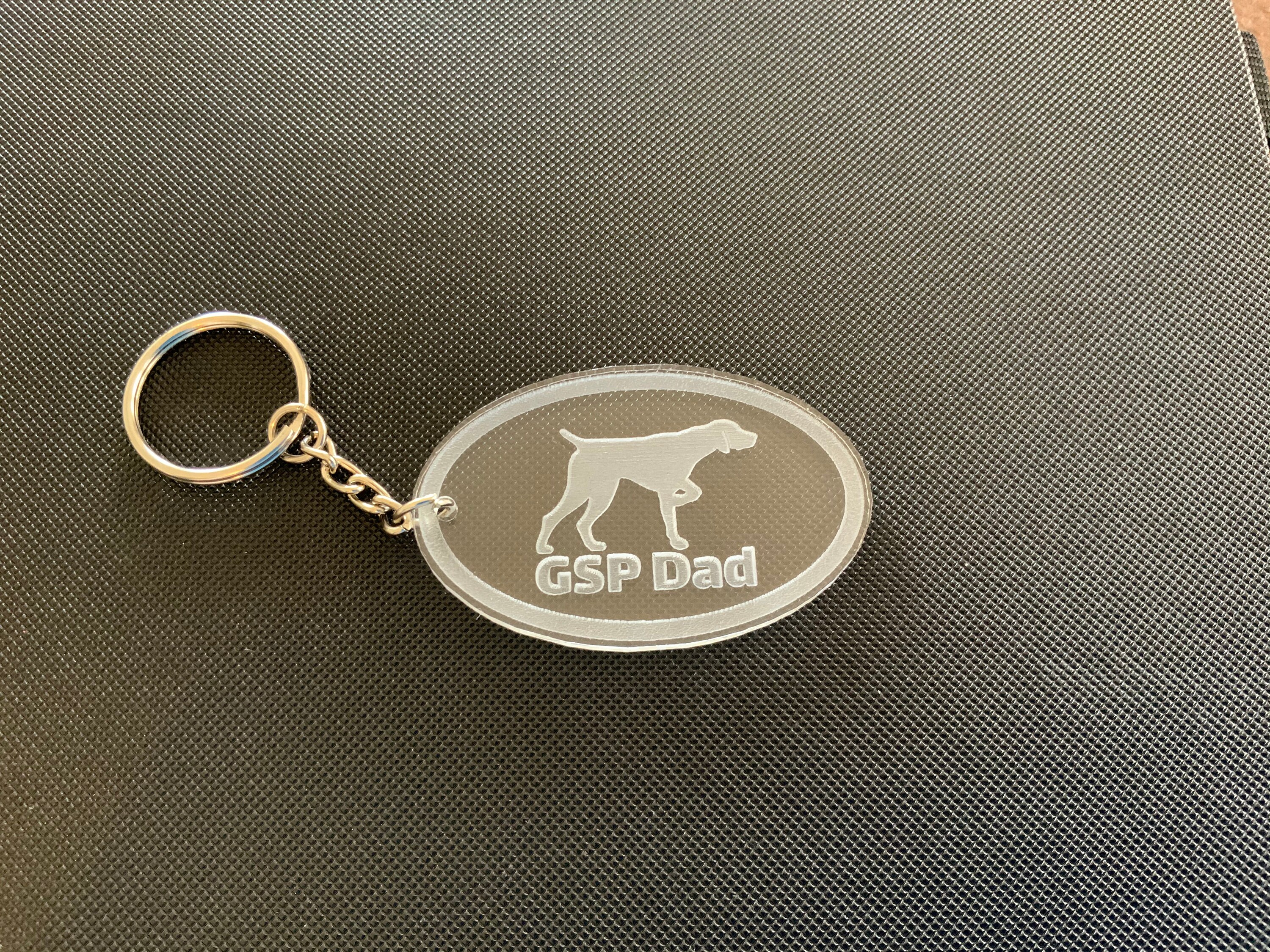 German Shorthaired Pointer Key Chain, GSP Mom Key Chain, GSP Dad ...