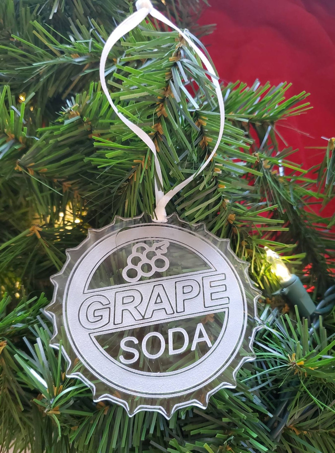 Grape Soda Bottle Cap Ornament, Grape Soda Ornament, Grape Soda ...