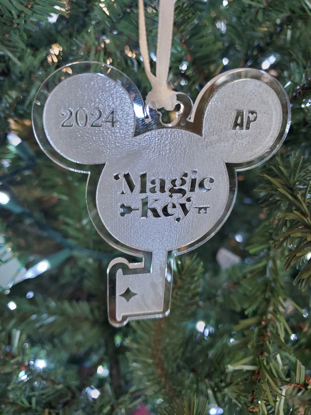 Disney Inspired Magic Key Passholder Ornament, DL Passholder Ornament ...