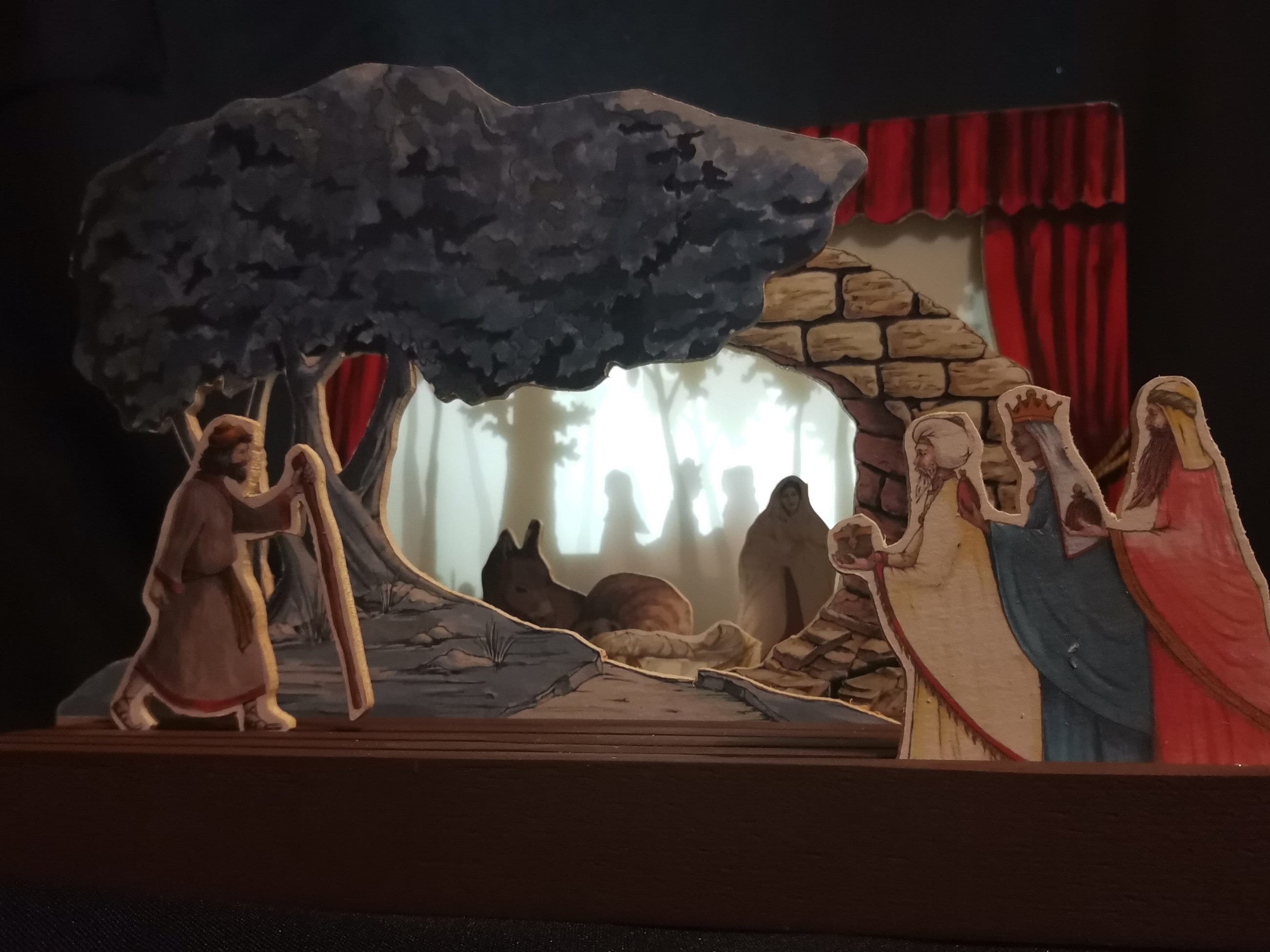 Puppet Set Nativity and Scenery Package Without Puppet Theater - Etsy