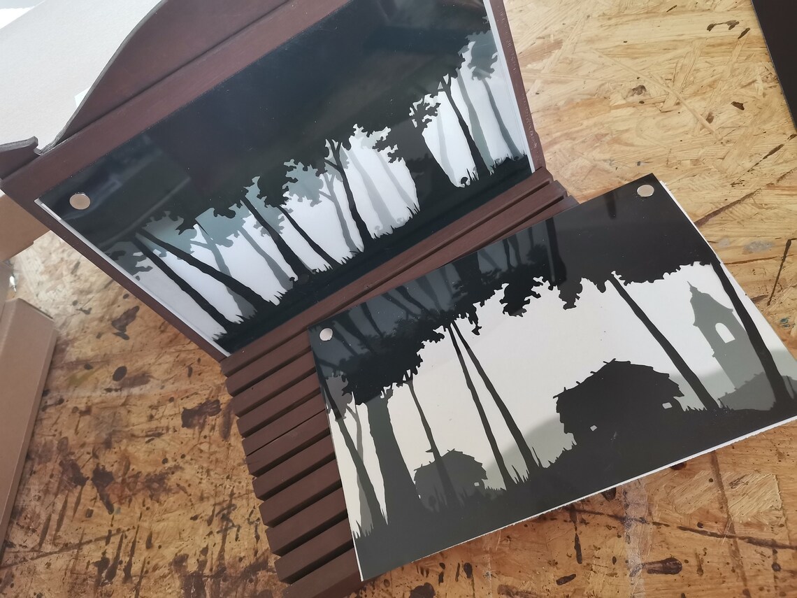 Wooden Hand Made Puppet Theater With Shadow Screen About an - Etsy