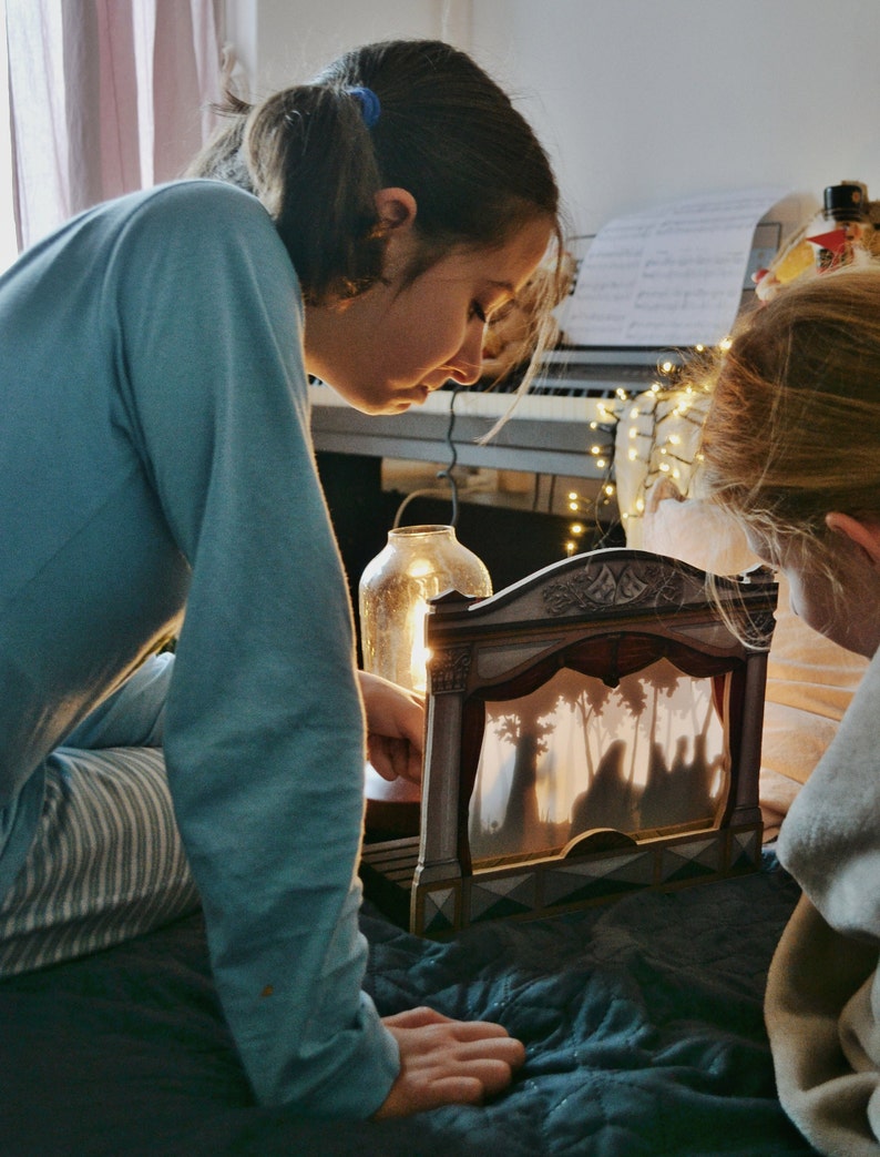 Stage for Vintage Style Wooden Toy Theater & Shadow Theater 2 in 1 ...