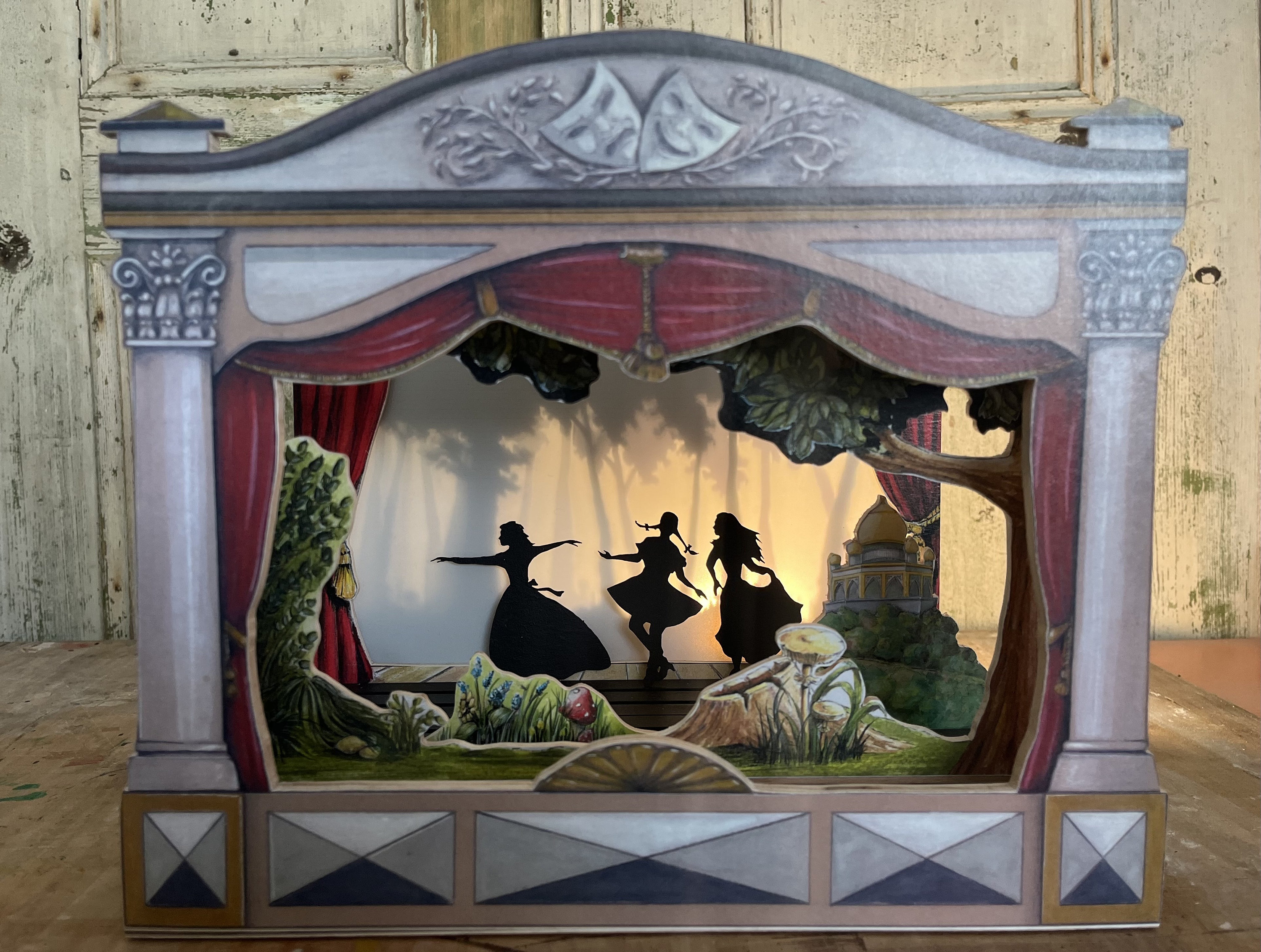 Handmade Wooden Puppet and Shadow Theater | Screen-free Family ...