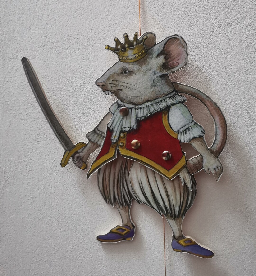 Mouse King Magical Wooden Jumping Jack Puppet - Etsy