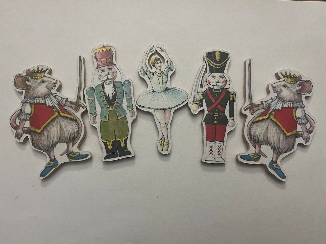 Nutcracker 5 Pieces Magnetic Puppet Set Without Toytheater, Sceneries ...