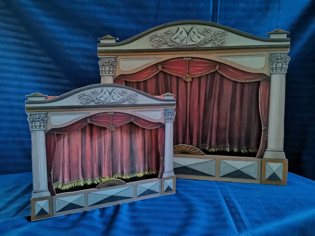 NEW! Large Size Wooden Puppet Theater Without Puppet Set. You Can Use ...