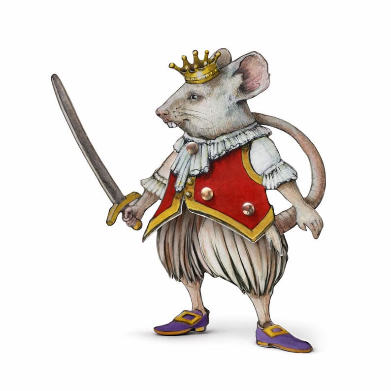 Handmade Wooden Mouse King Jumping Jack – Nutcracker Christmas Decor - Etsy